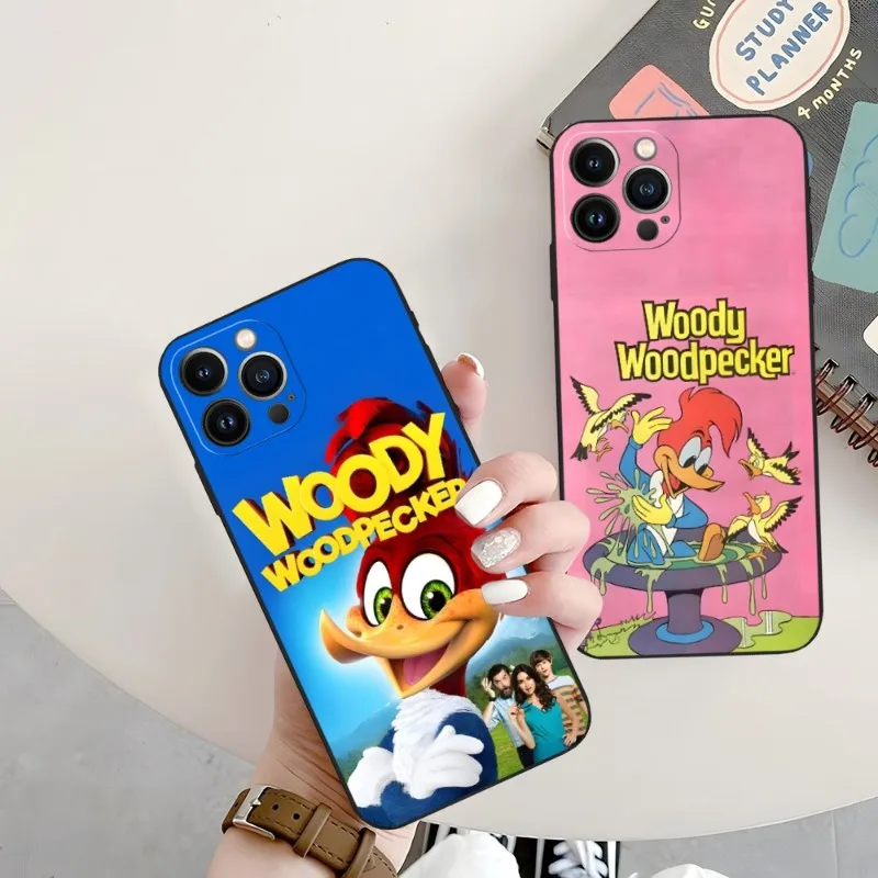 Luxury Woodpecker Woody Phone Case For Iphone 14 Pro 13 Mini 11 12 Max ...