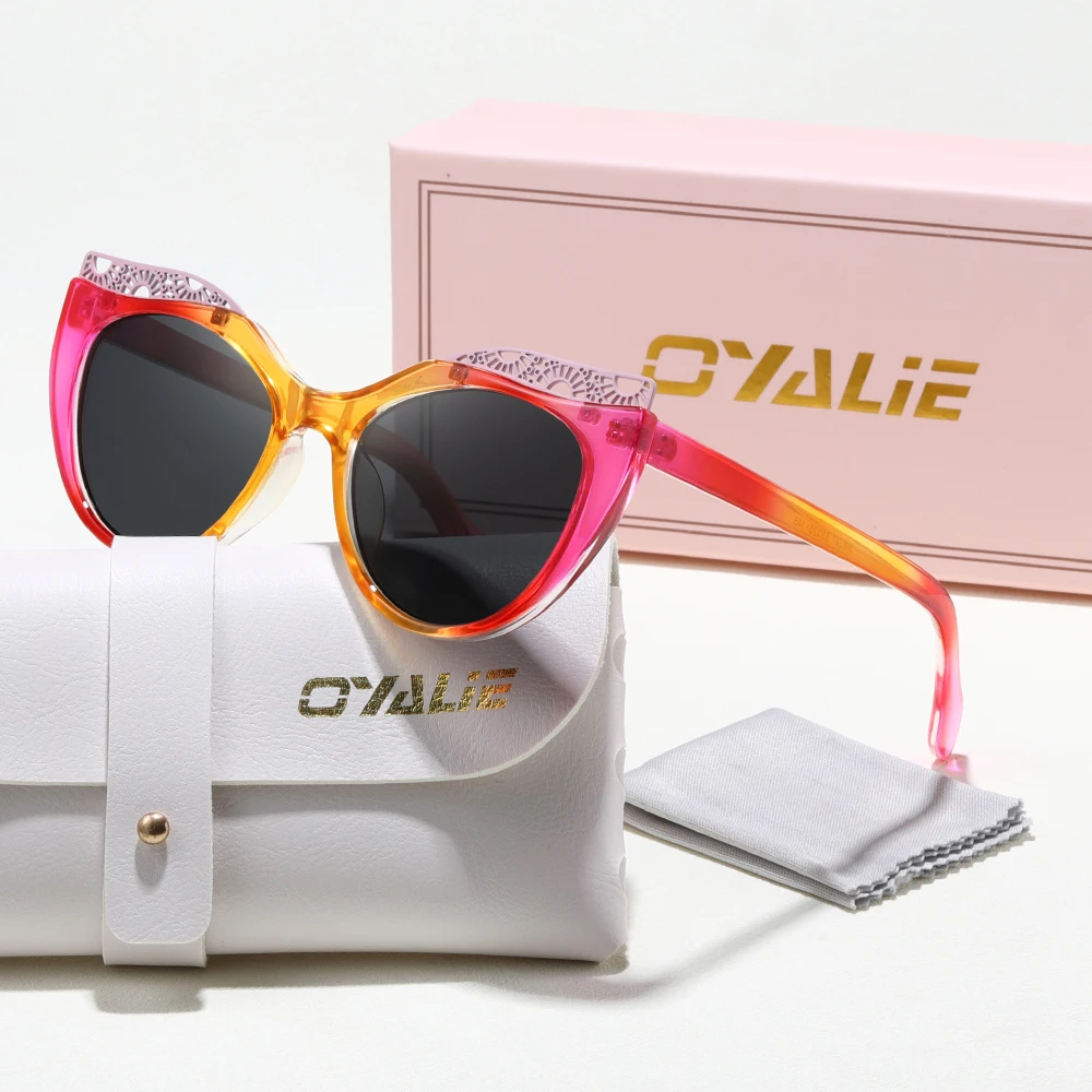 Oyalie Fashion Cat-Eye Glasses, Flower-Shaped Women's Cat-Eye ...