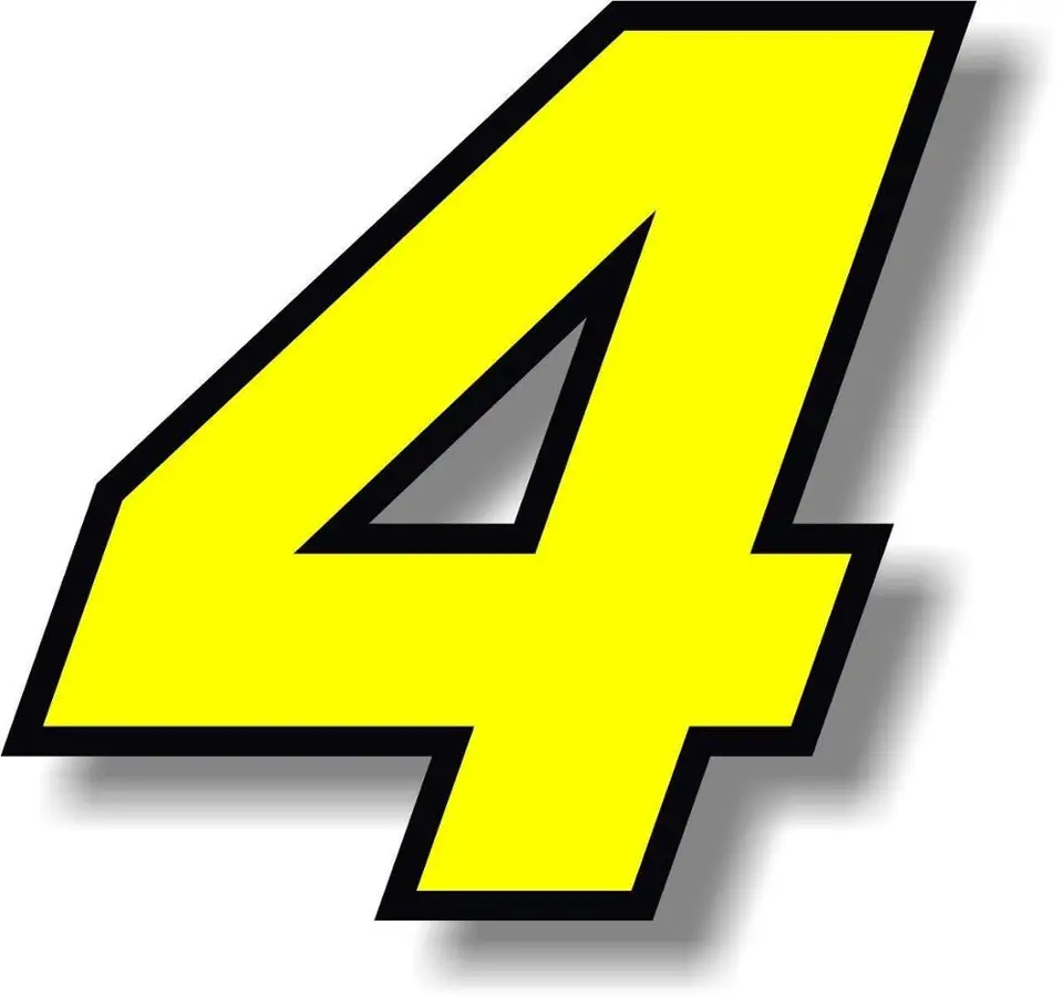 Number 4 Yellow