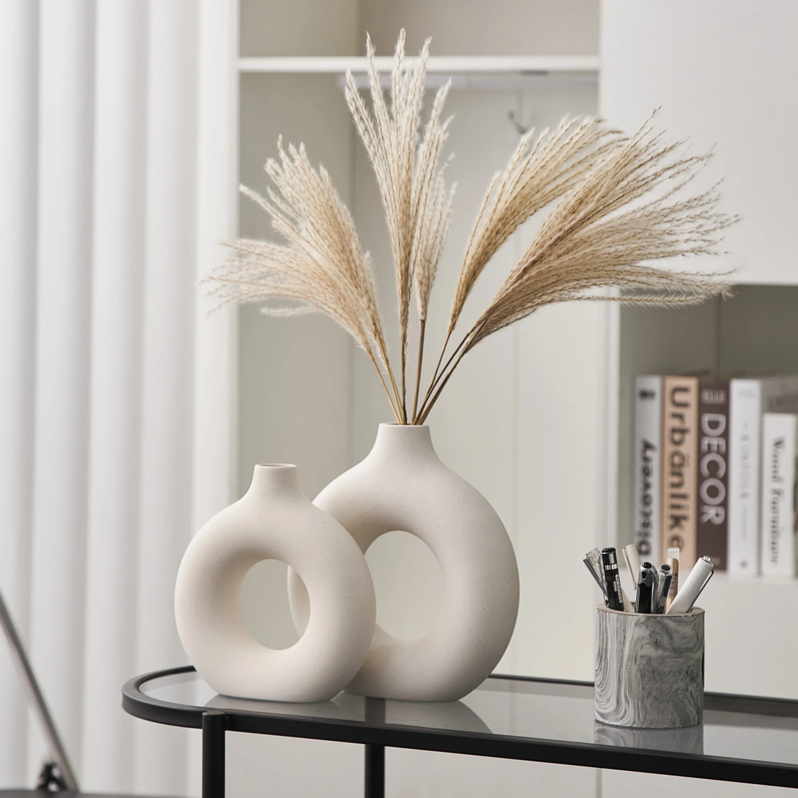 Ceramic-Vase-Home-Decor-Living-Room-Decoration-Desk-Decoration-Flower ...