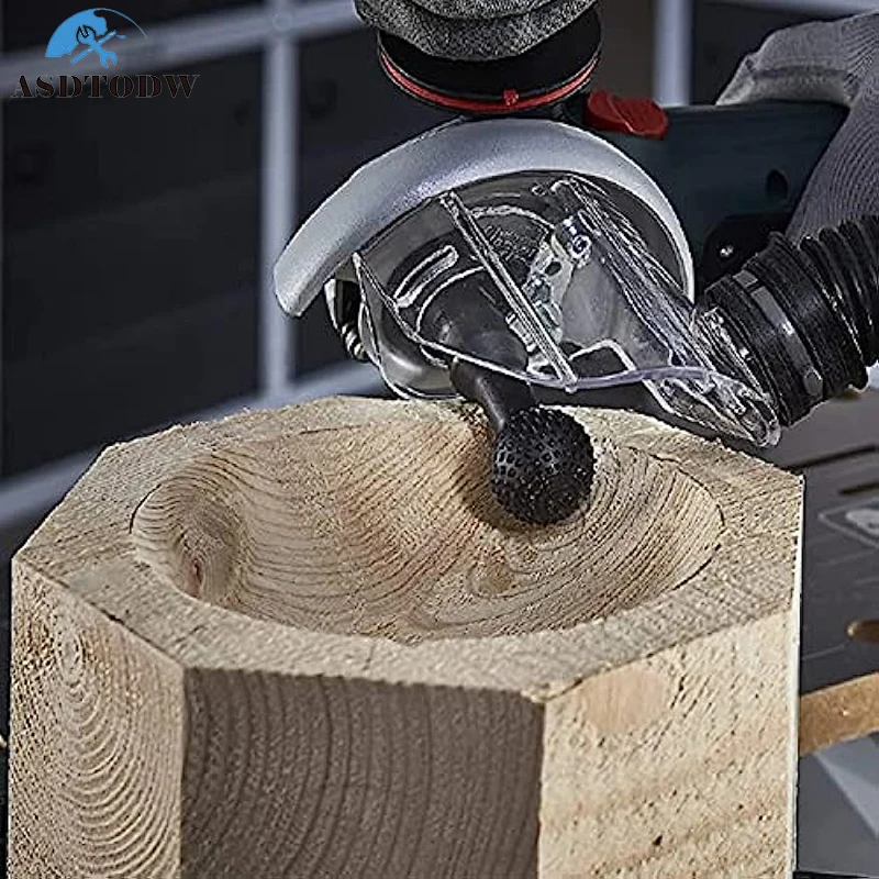 Sphere Rotary Burr with 5/8-11 Threads for Angle Grinder, Ball Gouge ...