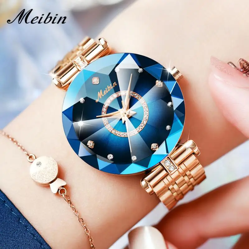 MEIBIN-Women-Wrist-Watch-2023-Top-Brand-Luxury-Rose-Gold-Blue-Stainless ...