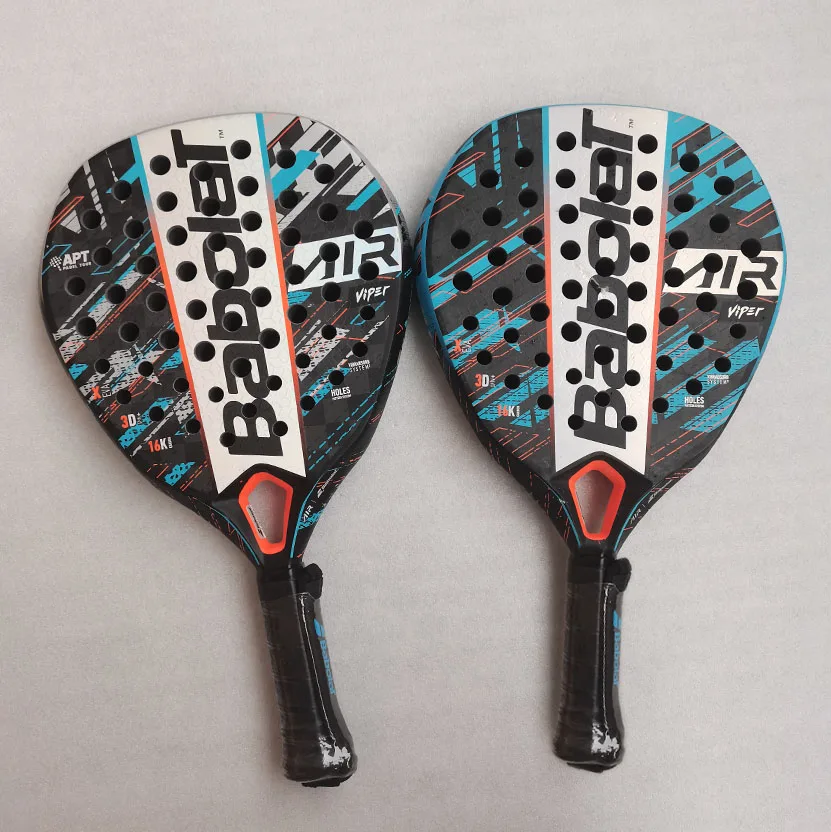 Padel-Tennis-racquet-16K-carbon-fiber-soft-EVA-surface-round-suitable ...