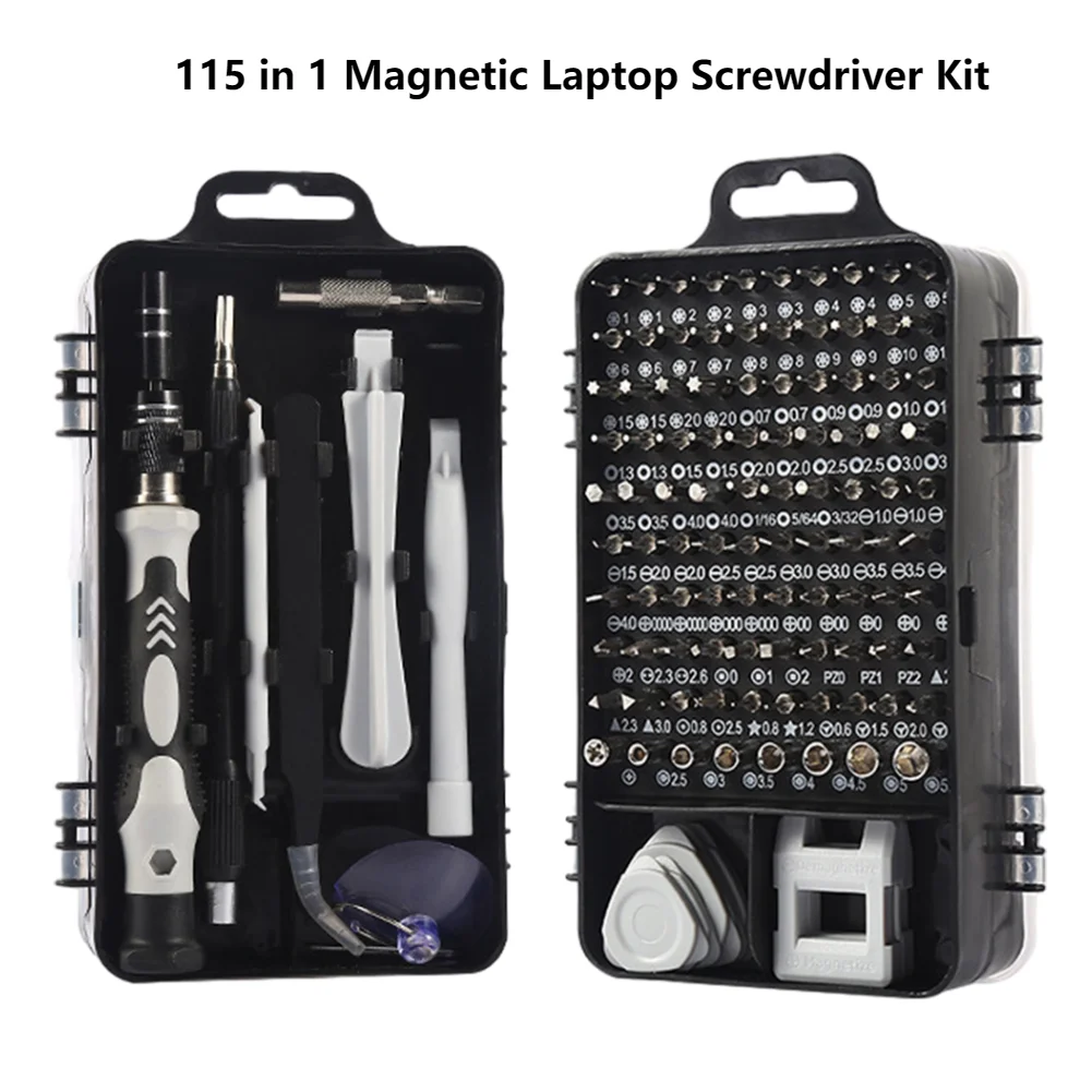 Magnetic-Screwdriver-Set-with-Case-115-in-1-Laptop-Computer-Repair-Kit ...
