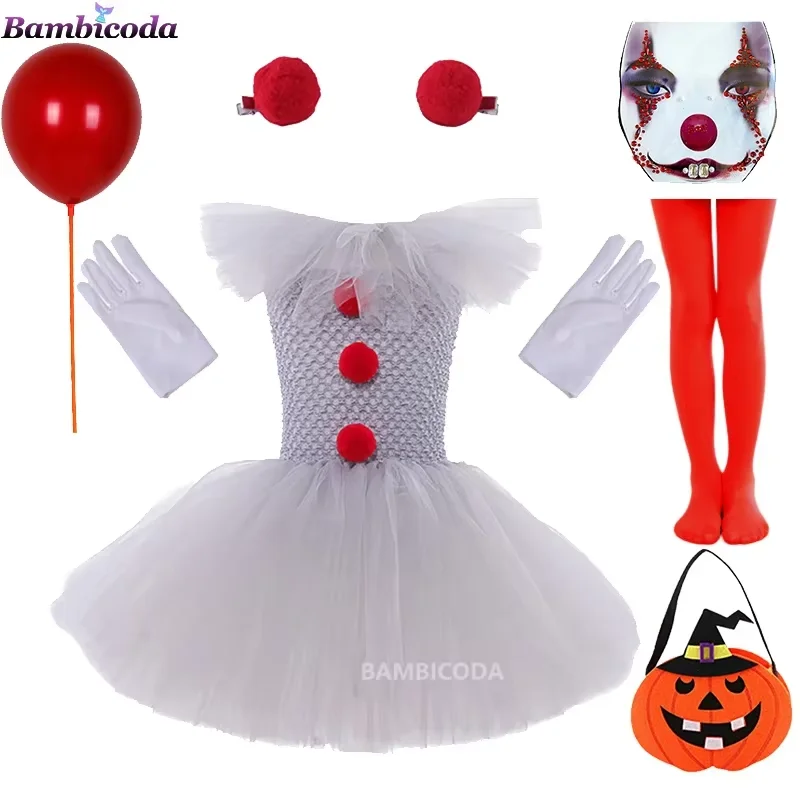 Vestido-de-Joker-gris-elegante-vestido-tut-Pennywise-payaso ...