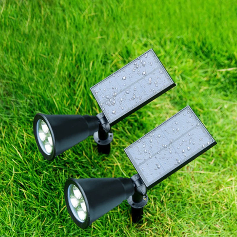 solar energy outdoor ground shooting tree lamp wall lamp waterproof ...