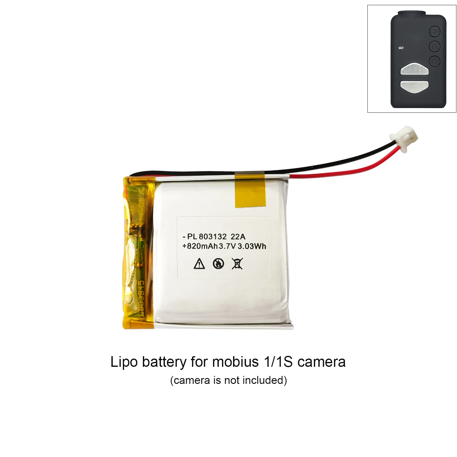 820mah 3.7V Pure Lipo Battery 803132 Polymer Lithium Ion / Li-ion for ...