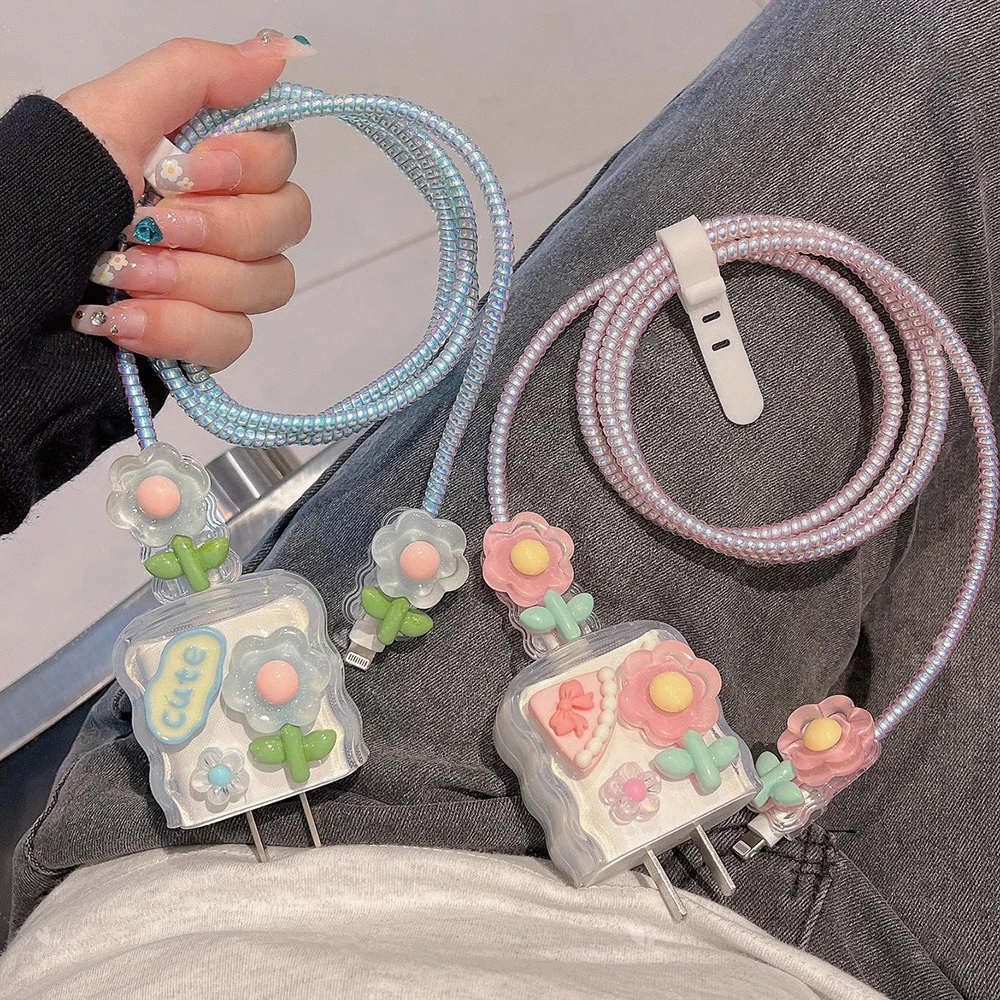 Funda-protectora-de-Cable-cargador-de-Iphone-Protector-de-Cable-para ...