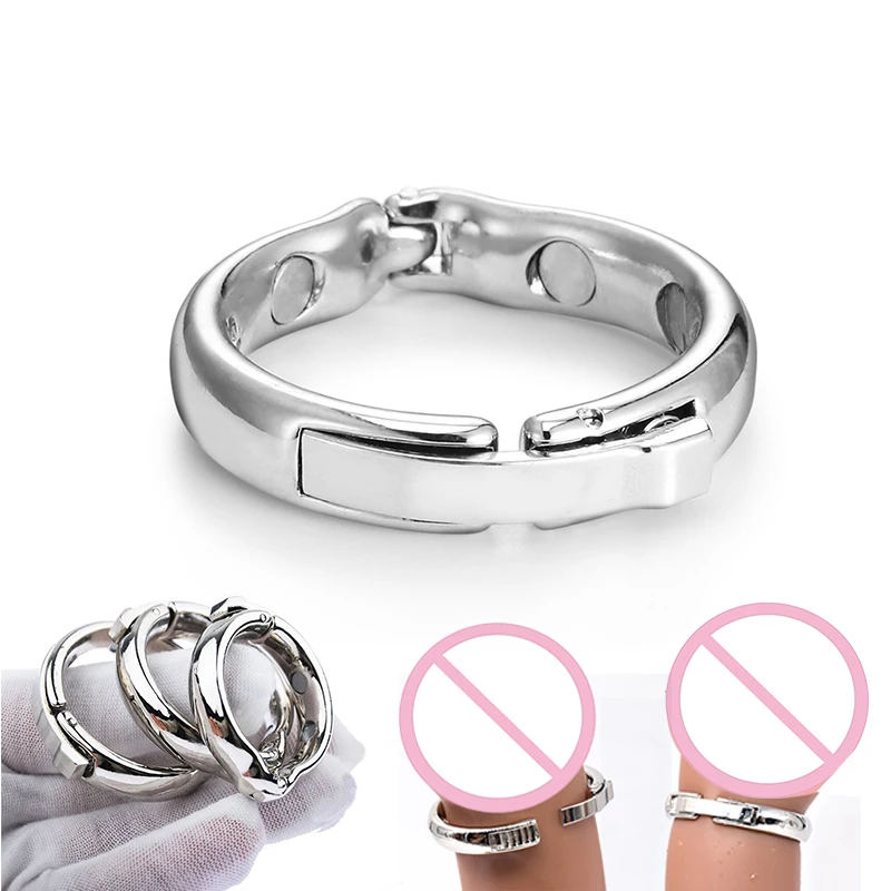 Anillo magnético ajustable para el pene, anillo de acero para ...
