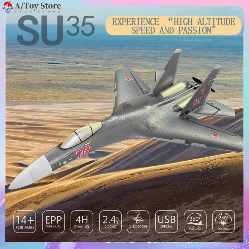 Planeador-de-Control-remoto-SU-35-2-4G-giroscopio-de-seis-ejes-6D-ala ...