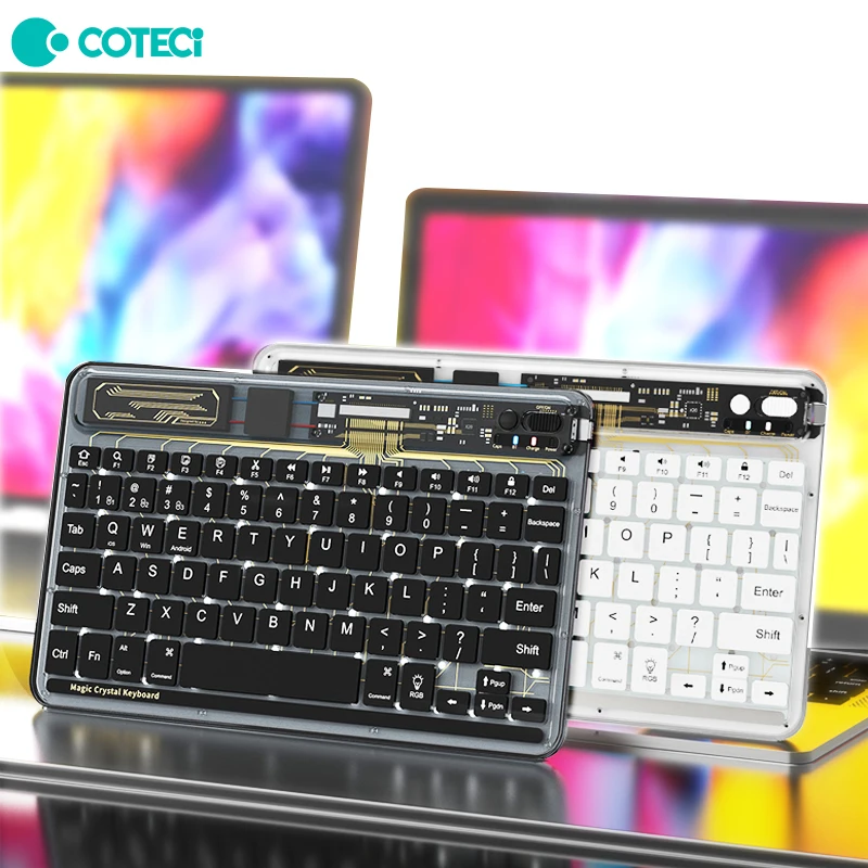COTECi-Cyberpunk-Magic-Crystal-Keyboard-Non-Slip-Mute-Scissor-Keys ...