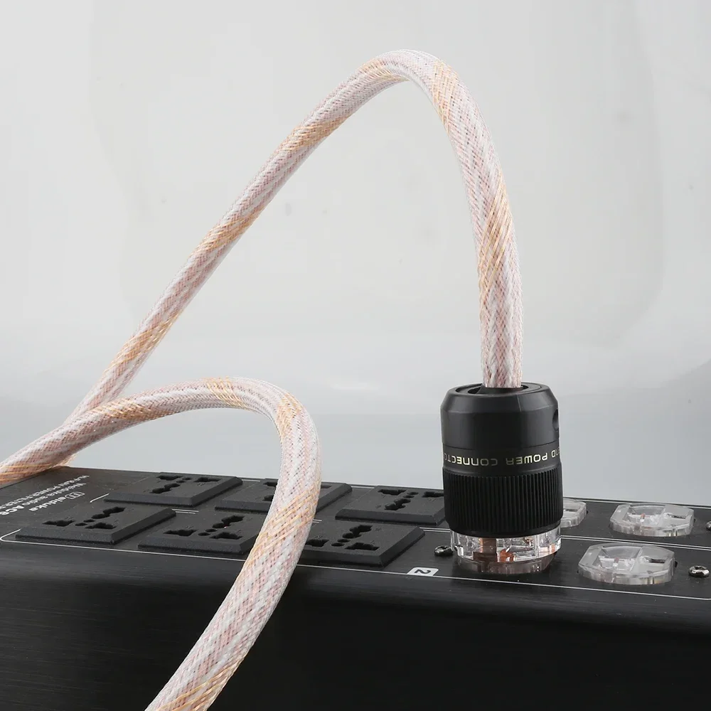 6N OCC 12TC Audiophile US AC Power Cord Pure Copper US HIFI Power Cable ...