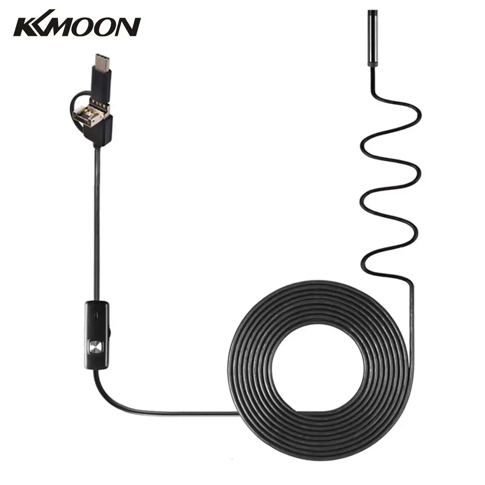 KKmoon 3 in 1 USB Borescope Industrial Endoscope Inspection Borescope ...