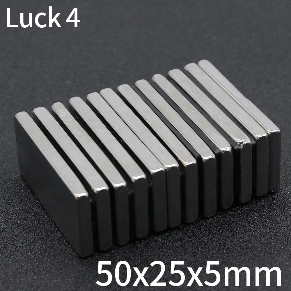 1/2/5/10/20Pcs Block Magnet 50x25x5 Neodymium Magnet N35 50mm x 25mm x ...
