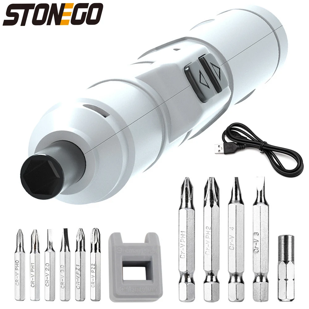 Stonego 3.6v usb recarregável sem fio chave de fenda elétrica conjunto ...