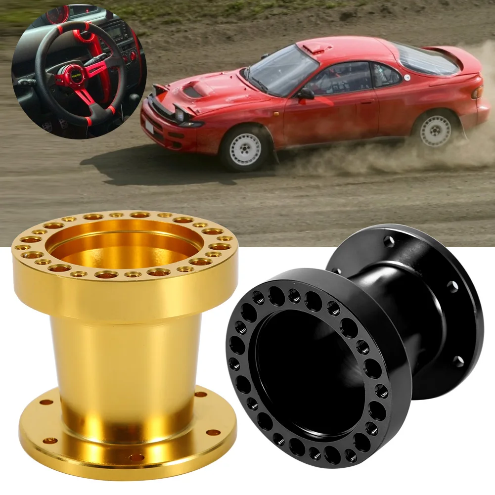 2-Colors-3inch-Universal-Car-Steering-Wheel-Hub-Aluminum-Spacer ...