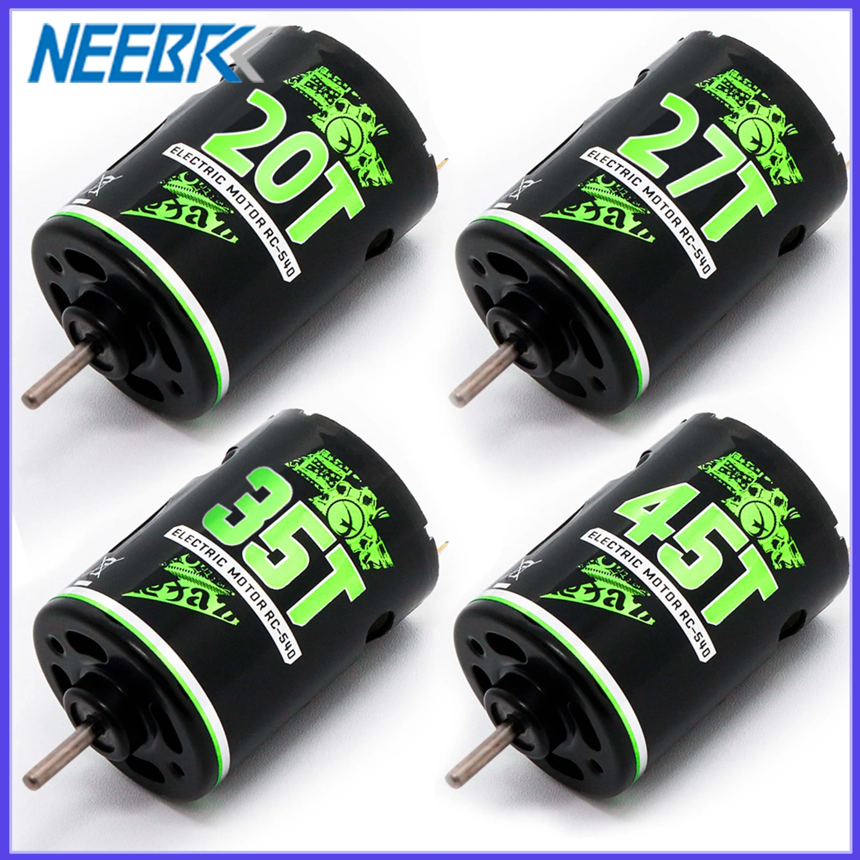 NEEBRC-540-20T-45T-Waterproof-Brushed-Motor-for-1-10-RC-Car-Crawler ...