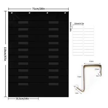Hanging Wall File Organizer Office Bill Organizer Storage Pocket Chart ...