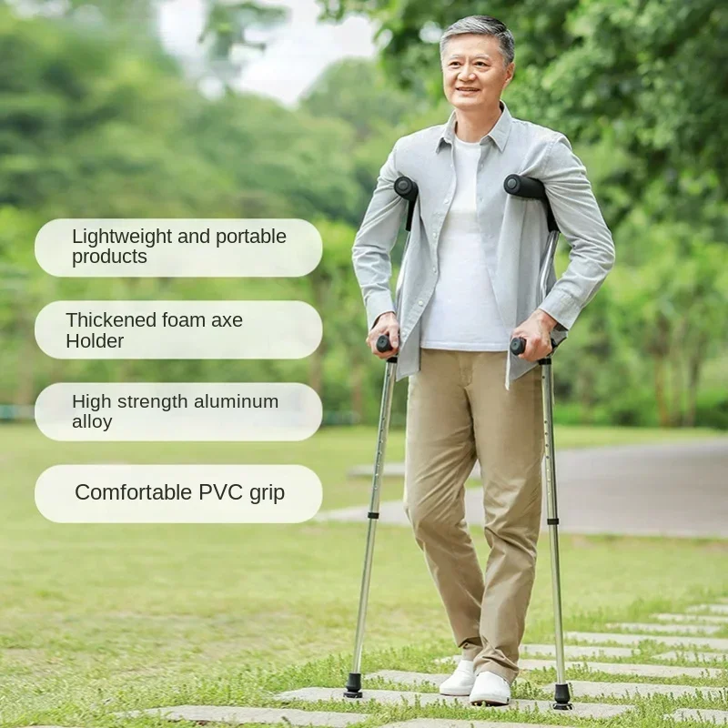 Muletas-duraderas-para-axilas-soporte-axilar-ligero-c-modo-agarre-de ...