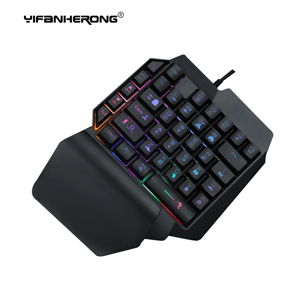 Gamer Keyboard Ergonomic Hand | One Handed Gaming Keyboards | One Hand ...