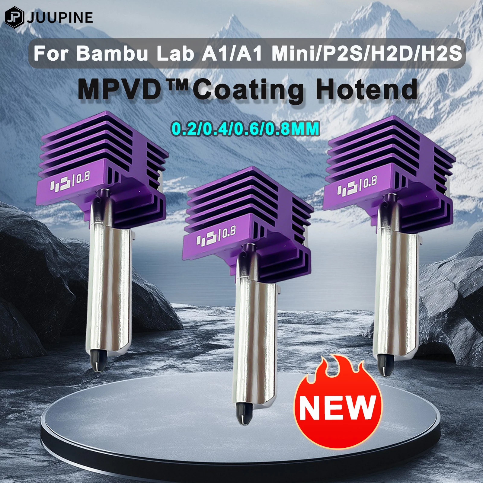 JUUPINE MPVD Hotend For Bambu Lab P2S H2D H2S A1 A1 MINI Nozzle Upgrade ...
