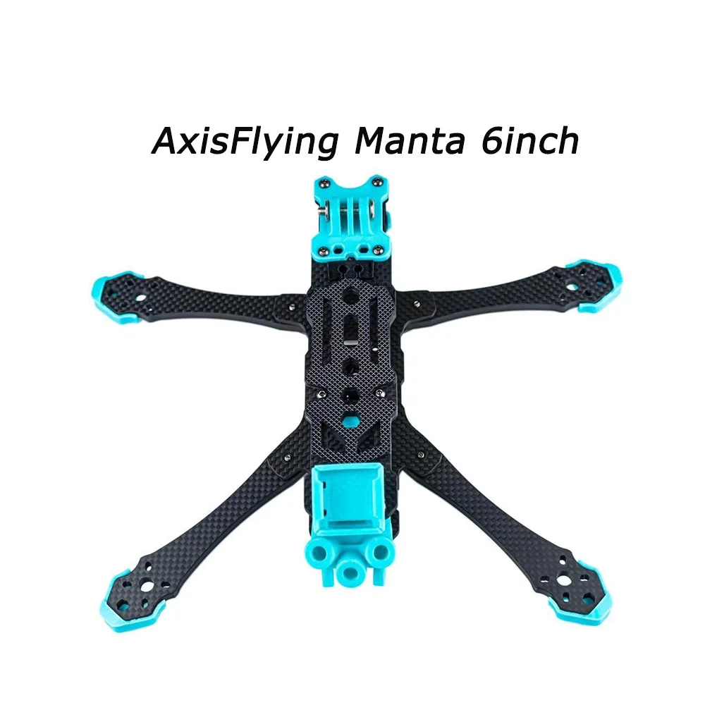 Axis Flying Manta FPV 드론 액세서리 용 6 인치 미드 레인지 시네마틱 프리스타일 HD 버전 프레임 키트, RC ...