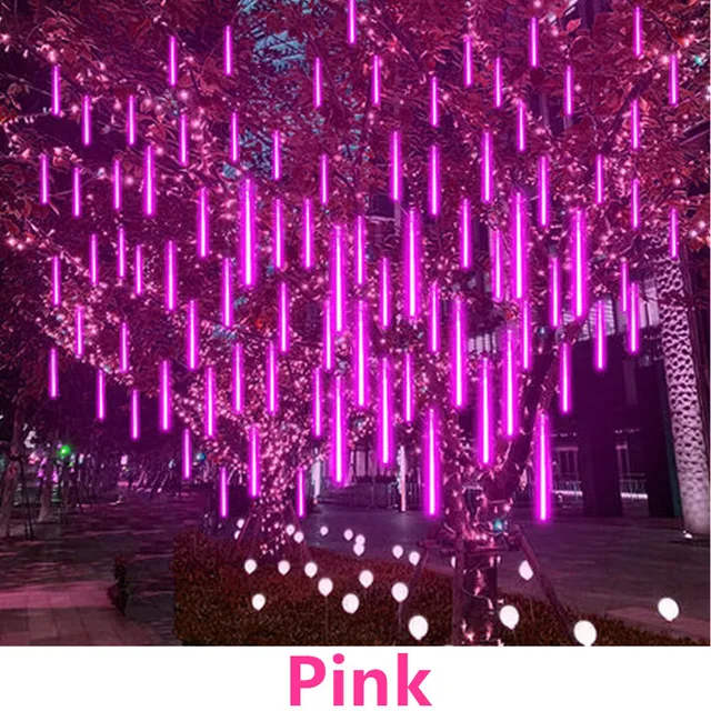 1/2/3/4 Set LED Meteor Shower Lights Outdoor Waterproof Falling ...