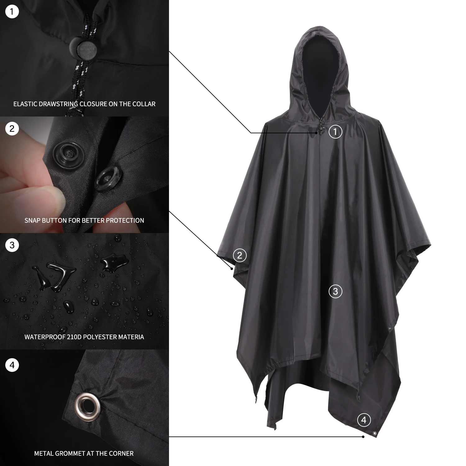 Poncho-de-lluvia-impermeable-ligero-con-capucha-abrigo-de-lluvia ...