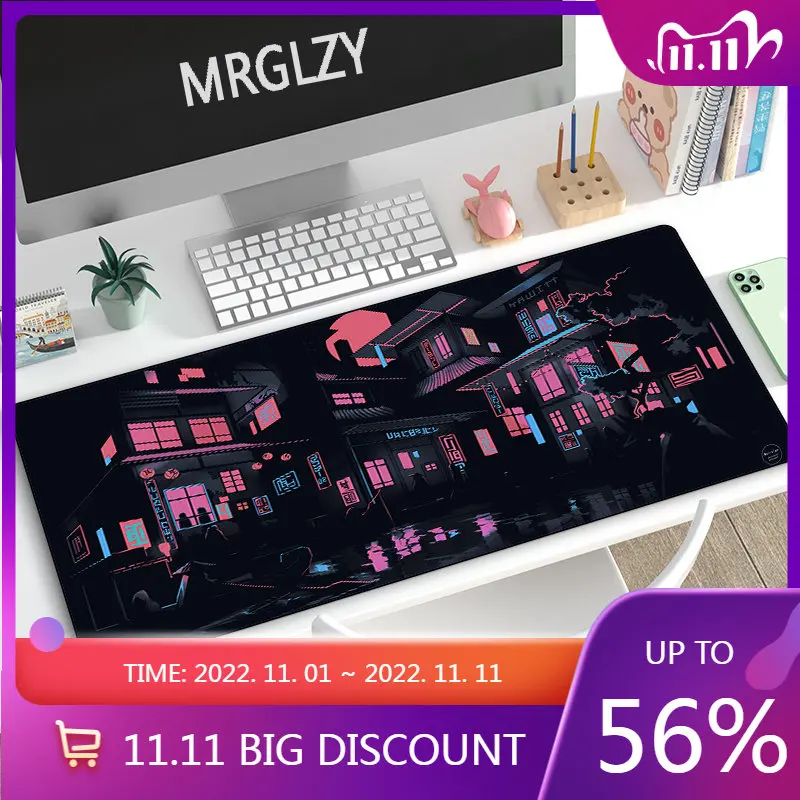 Creative Japanese Architecture 400x800mm Mouse Pad Large Waterproof ...