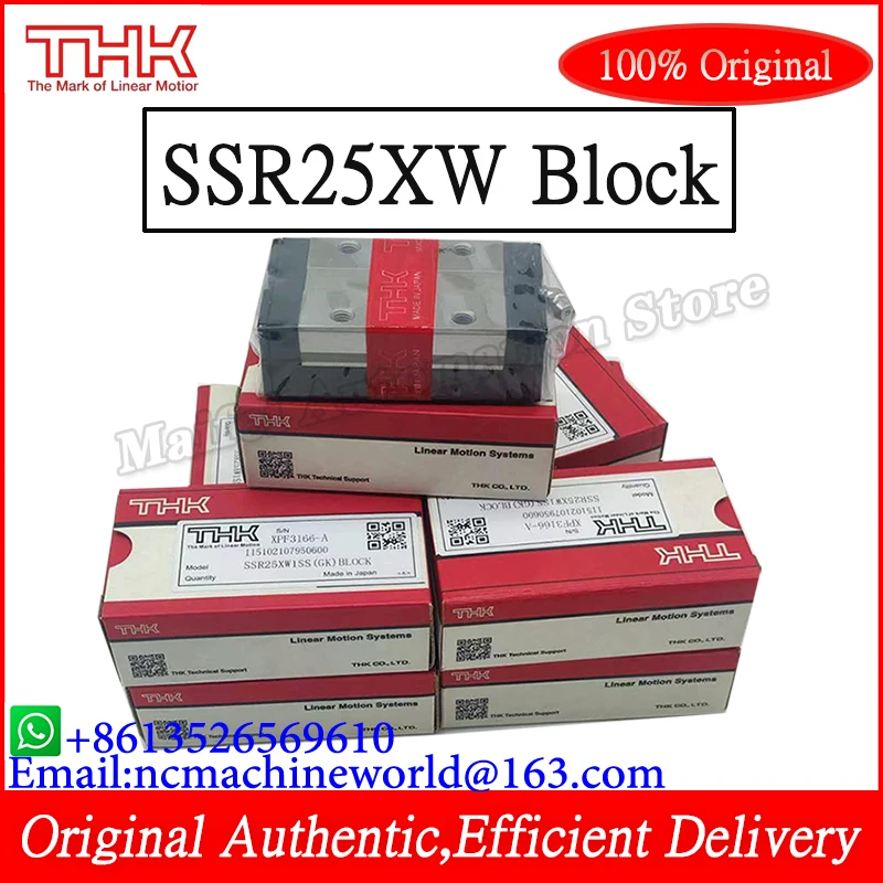 100% Original New THK SSR25XW Block SSR25 SSR25XW1UU SSR25XW1SS Linear ...