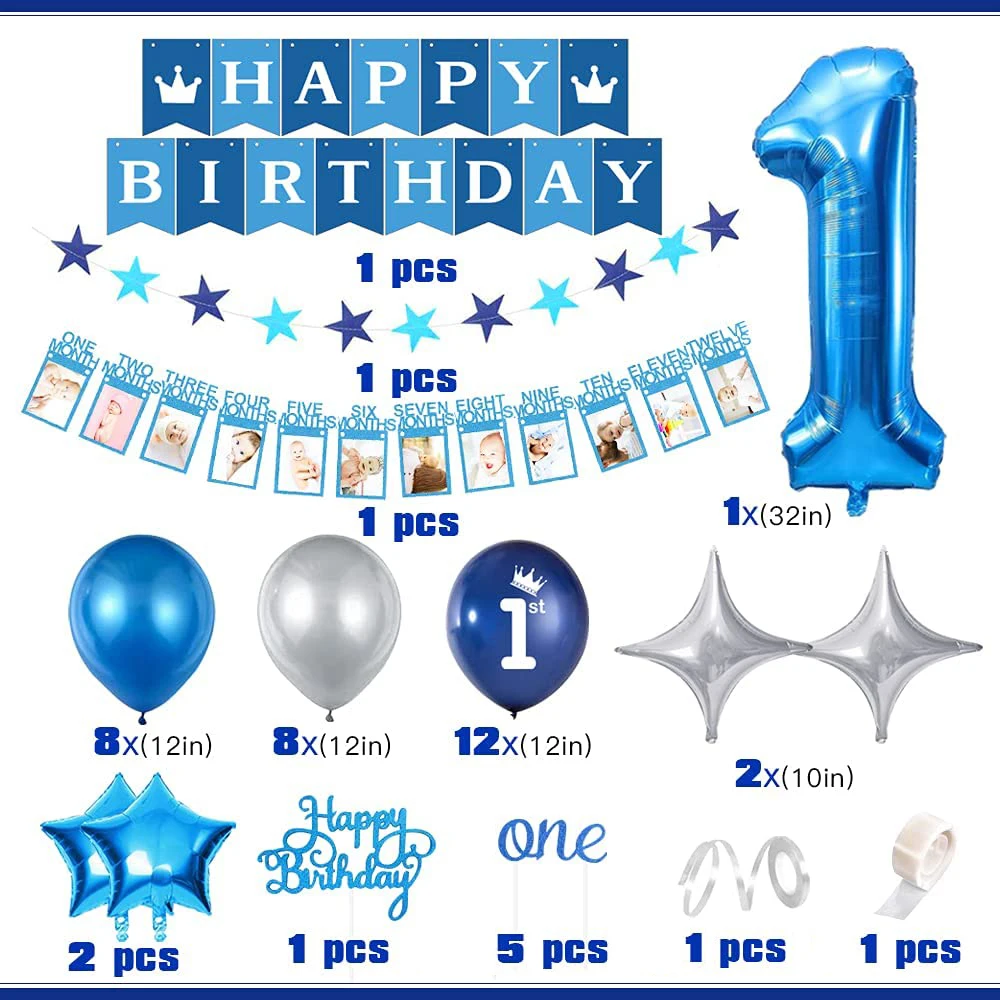 First Birthday Balloon Decoration