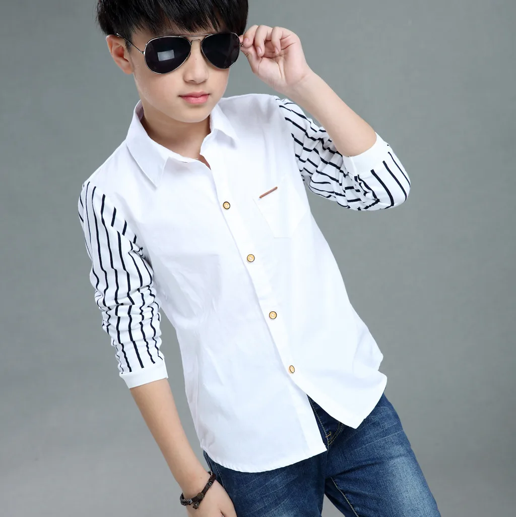 Boys-Fashion-Casual-Patchwork-Shirt-Teen-Baby-Kids-Boys-Long-Sleeve ...