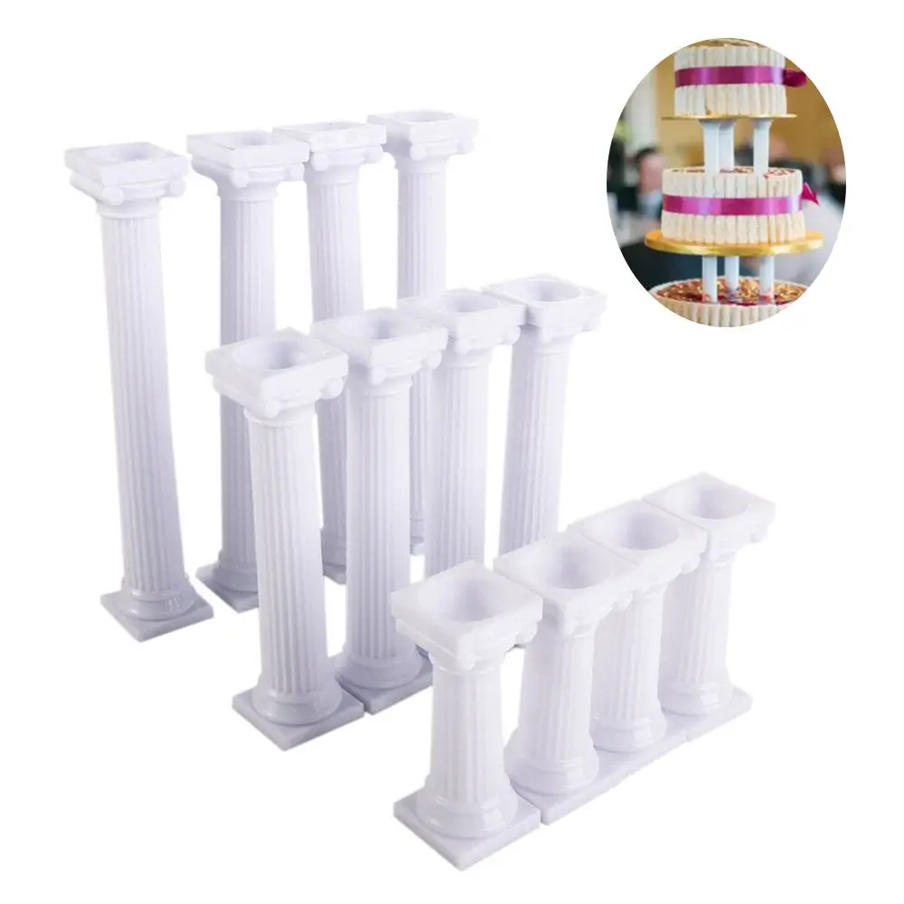 Happy Birthday Multilayer DIY Display Tiered Stands Roman Column Cakes ...