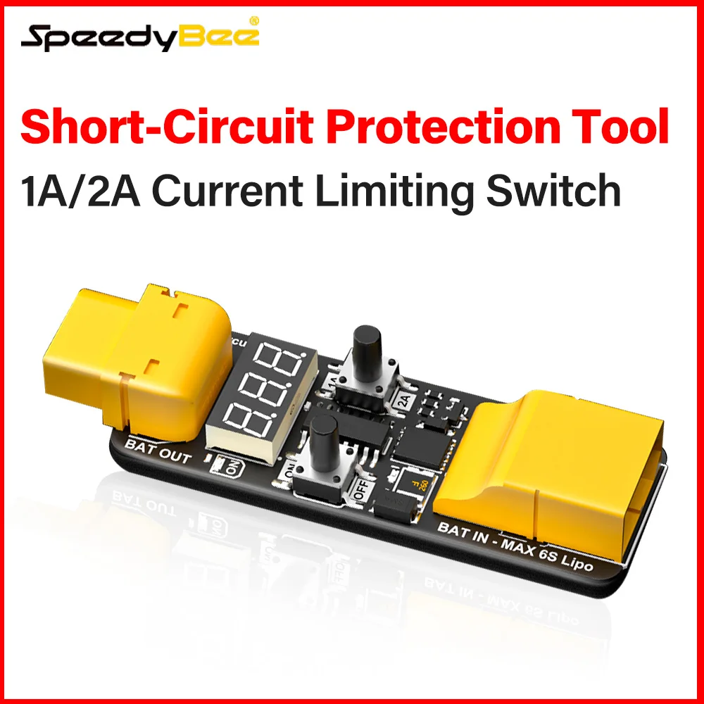 SpeedyBee Anti Short Circuit Module 4-6S 1A/2A Current Limiting Digital ...