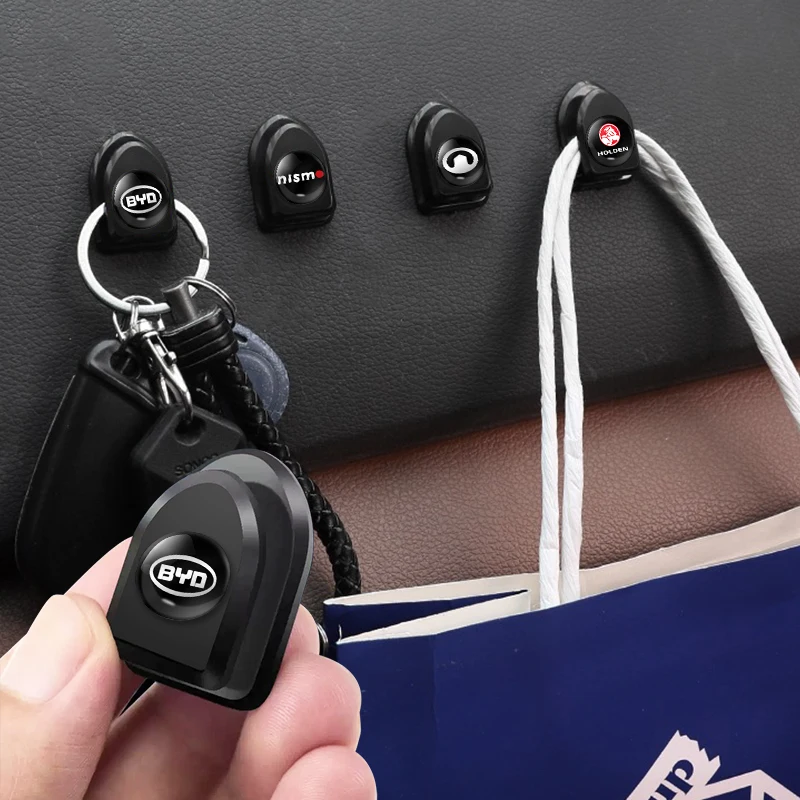 2Pc Mini Car Hooks Interior Dashboard Self Adhesive Storage Hook For ...
