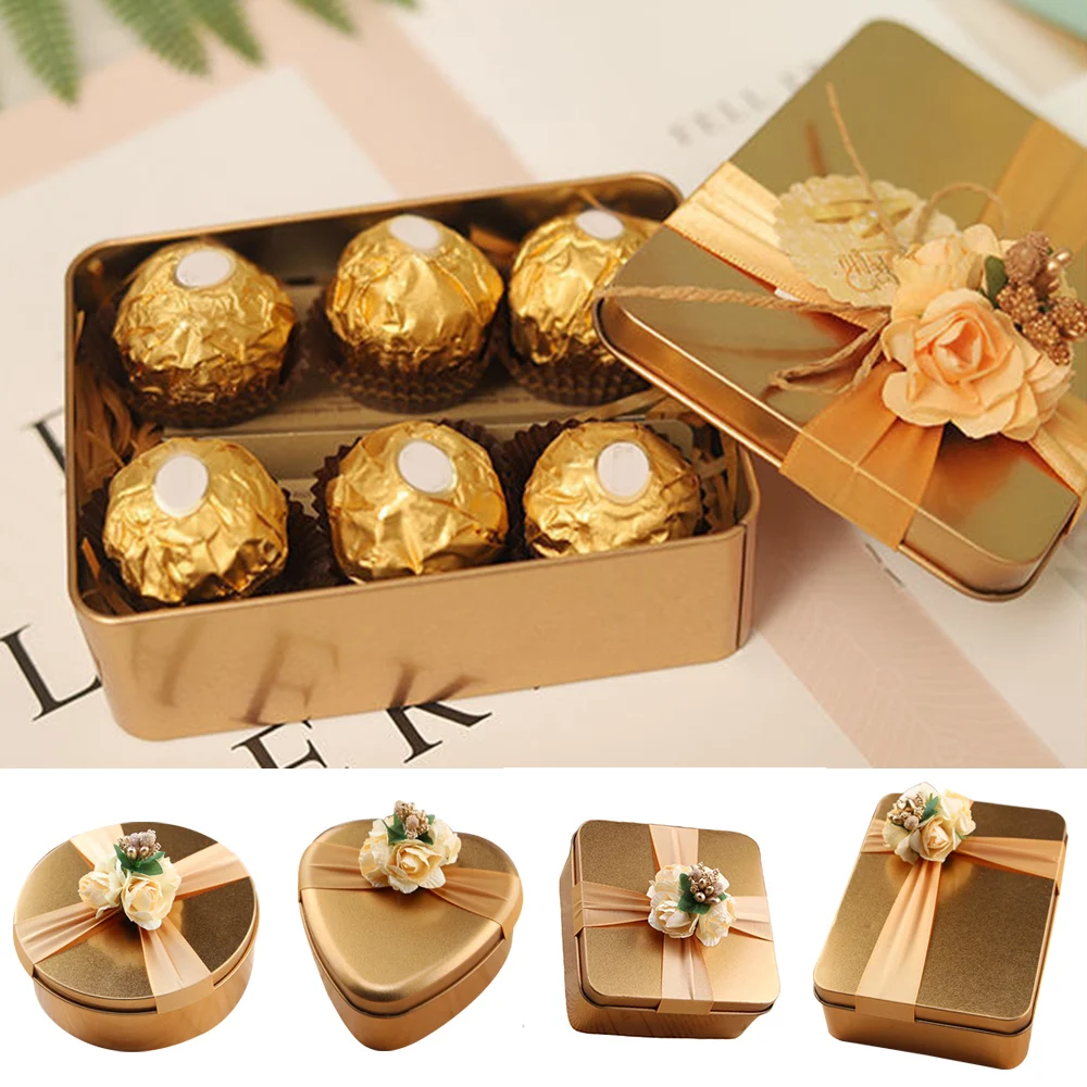 1pcs-Metal-Storage-Box-Packaging-Gift-Box-Chocolate-Candy-Box-With ...