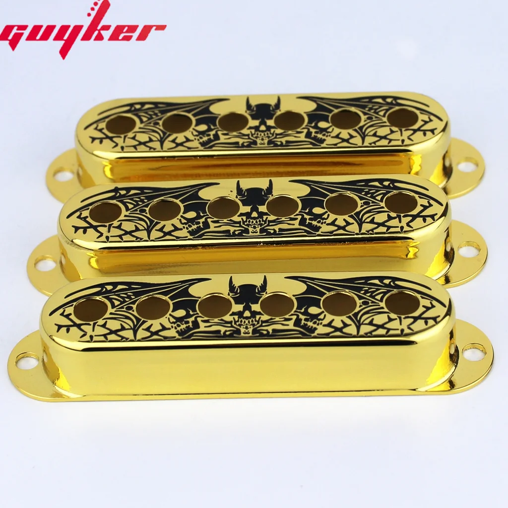 3pcs-Single-Coil-Guitar-Pickup-Copper-Cover-52mm-Pole-Spacing-Wing ...