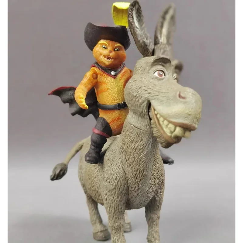 Psyduckes Donkeyes Puss in Boots 3 Inch Movable Dolls Model Ornamnets ...