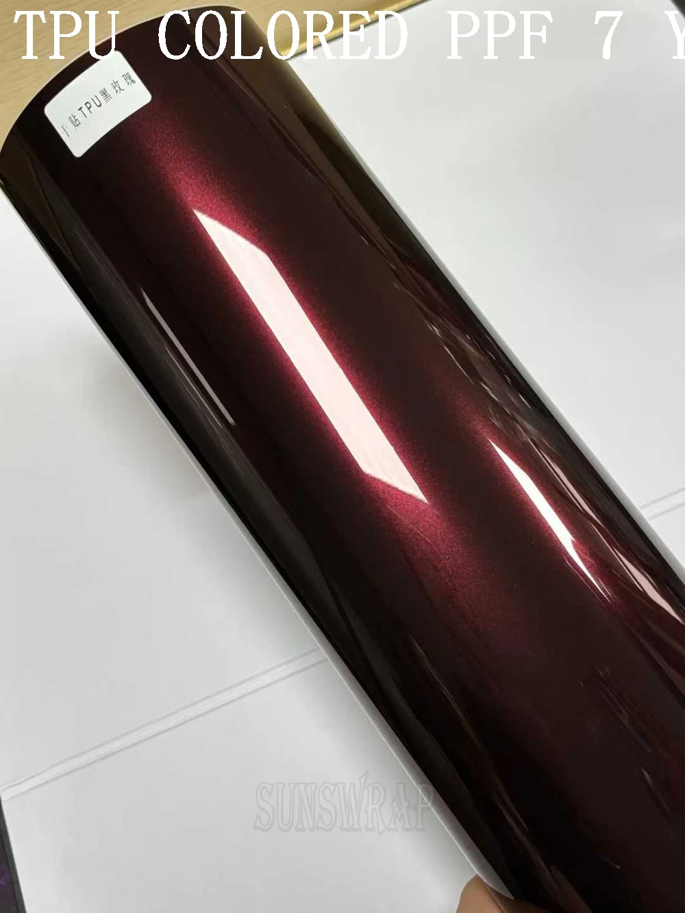 TPU Super Glossy Metallic Black Rose Color PPF Car Paint Protection ...