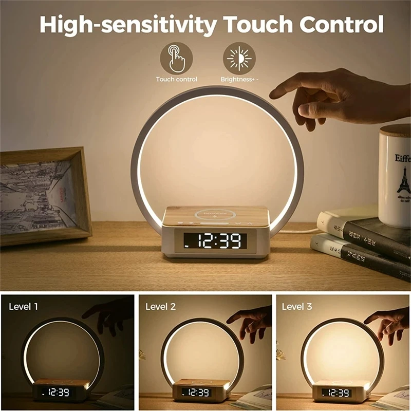 2023-New-3-in-1-Wireless-Charging-Touch-Desk-Lamp-With-Alarm-Clock-Cell ...