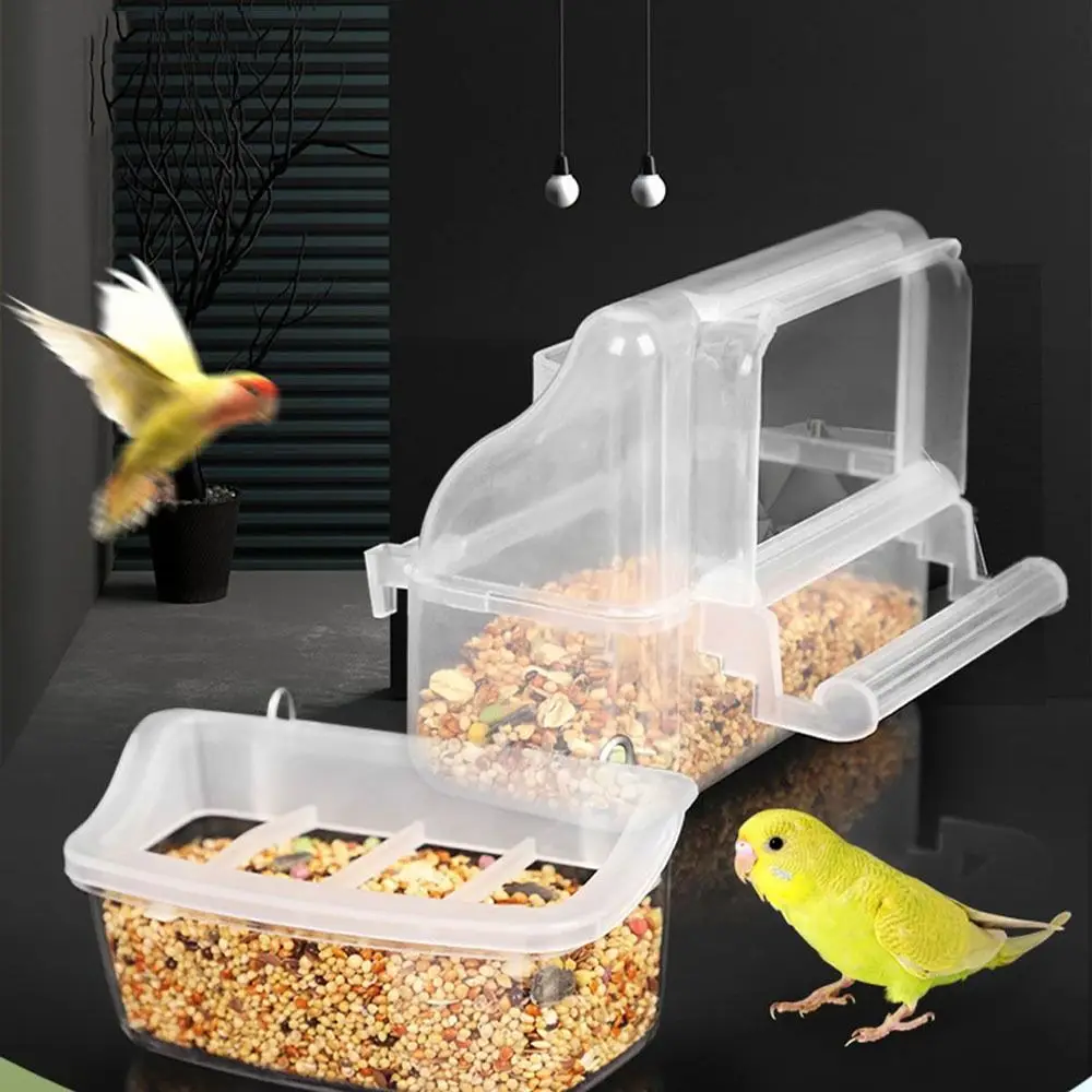 Bird-Food-Box-Bird-Water-Tank-Box-Birds-Parakeet-Indoor-Bird-Feeder ...