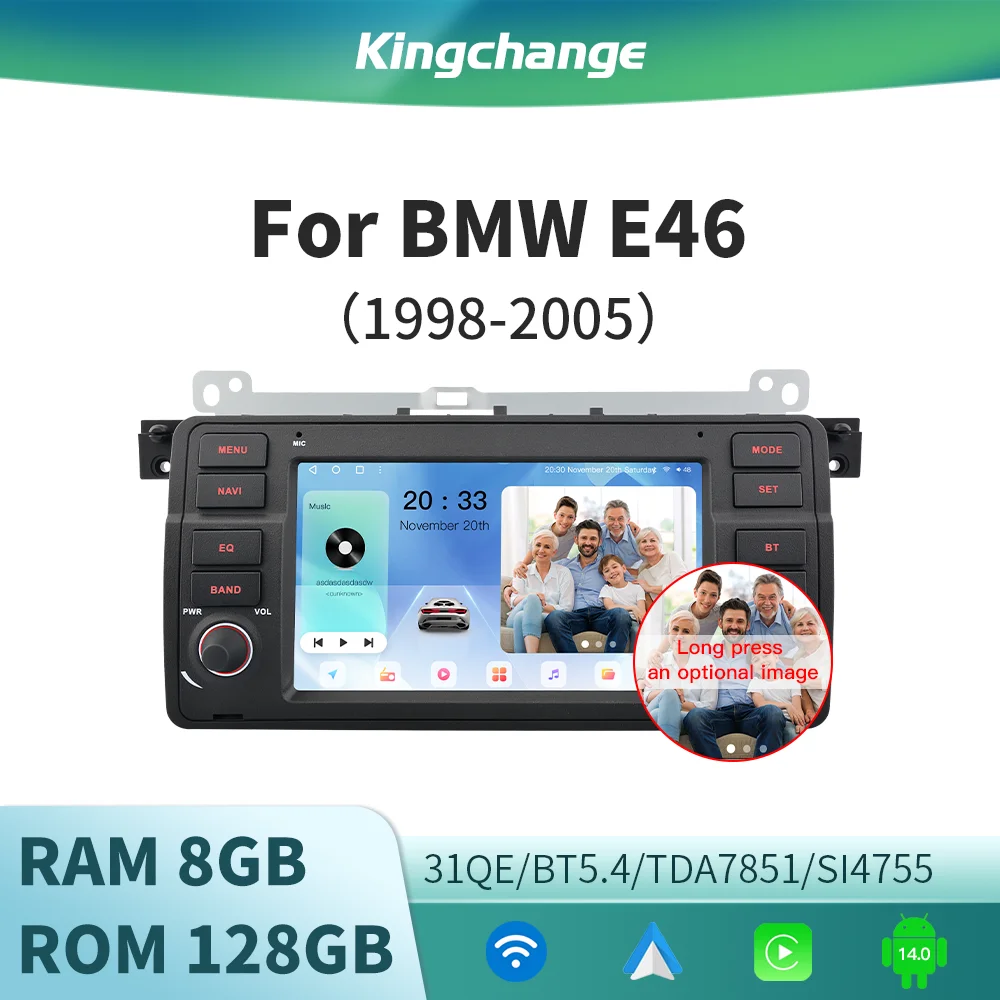 KingChange 7″ Android 14 Car Radio for BMW E46: Real-Life Installation ...