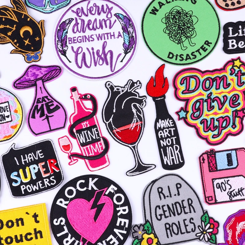 Embroidery-Patch-Wine-Bottle-and-Wine-Glass-Patches-For-Clothing ...