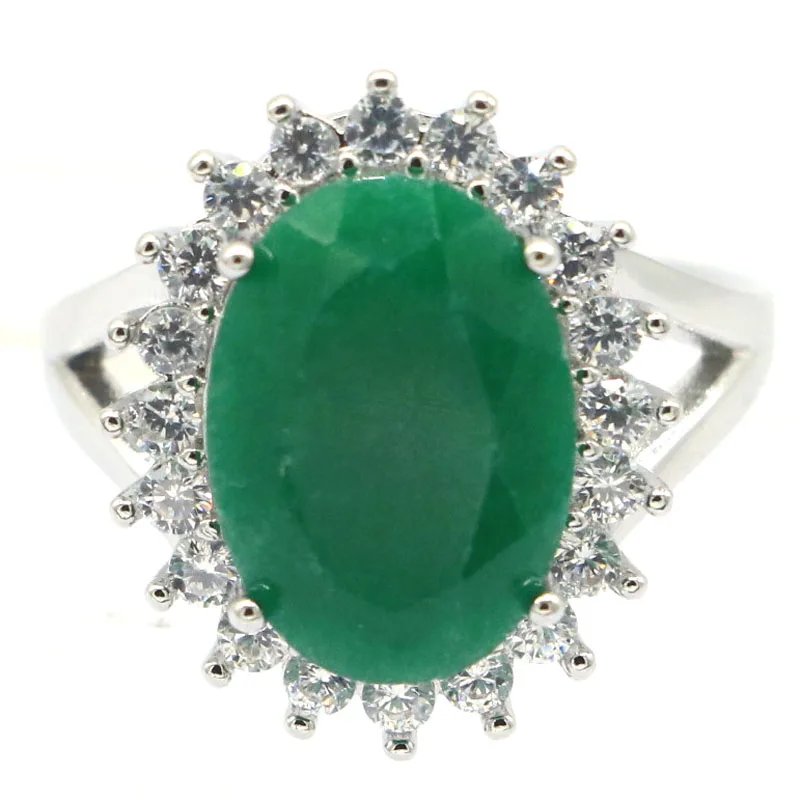 Ruby Sapphire Emerald Ring | Silver Rings Green Ruby | Ruby Selling ...