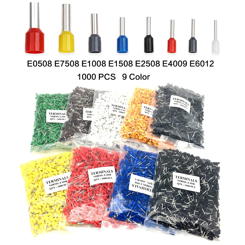 1000-pces-e0508-e7508-e1008-e1508-e2508-isolado-virolas-terminal-bloco-cabo-terminal-fio ...