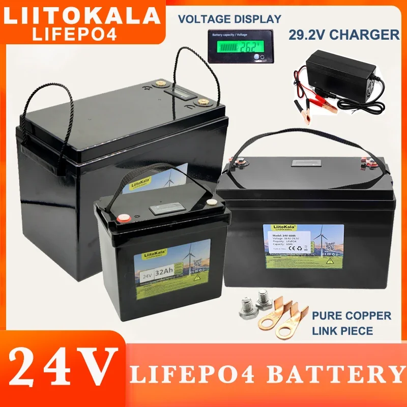 LiitoKala-24V-100Ah-60Ah-LiFePO4-Battery-Lithium-Iron-Phosphate-for ...