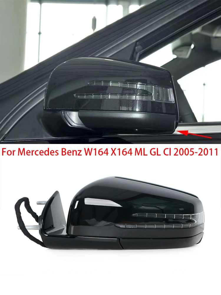 Car-Power-Rear-View-Mirror-Side-Door-Mirror-Assembly-Black-For-Mercedes ...