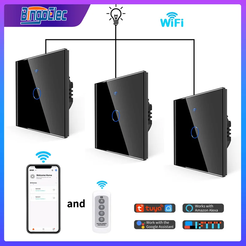 Bingoelec-Intermediate-Stair-Switch-Tuya-WiFi-Smart-Switch-Glass-Panel ...
