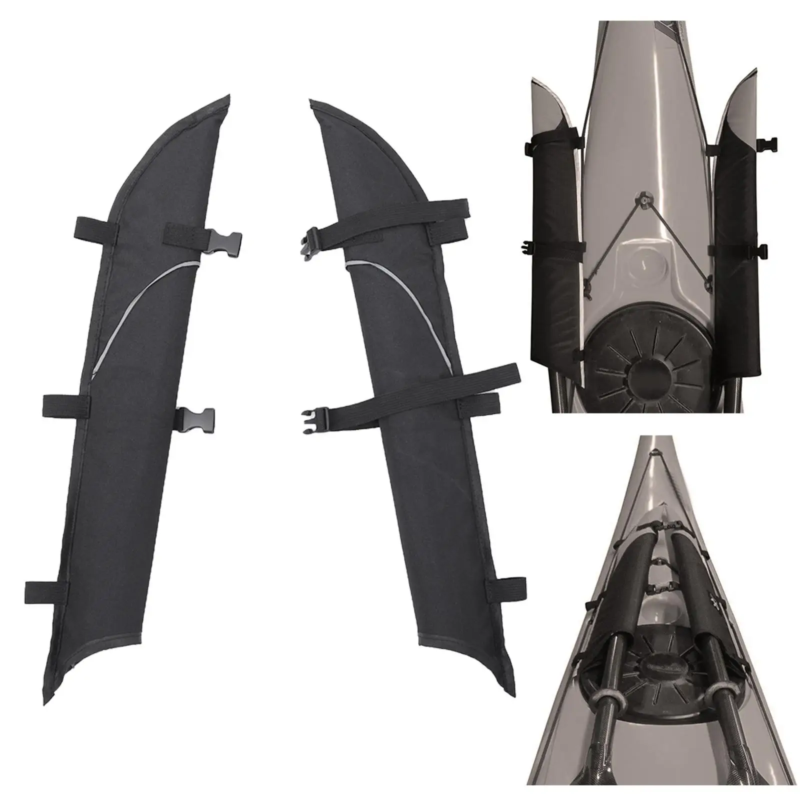 2Pcs-Universal-Kayak-Paddle-Scabbards-with-Reflective-Trim-Fixed ...