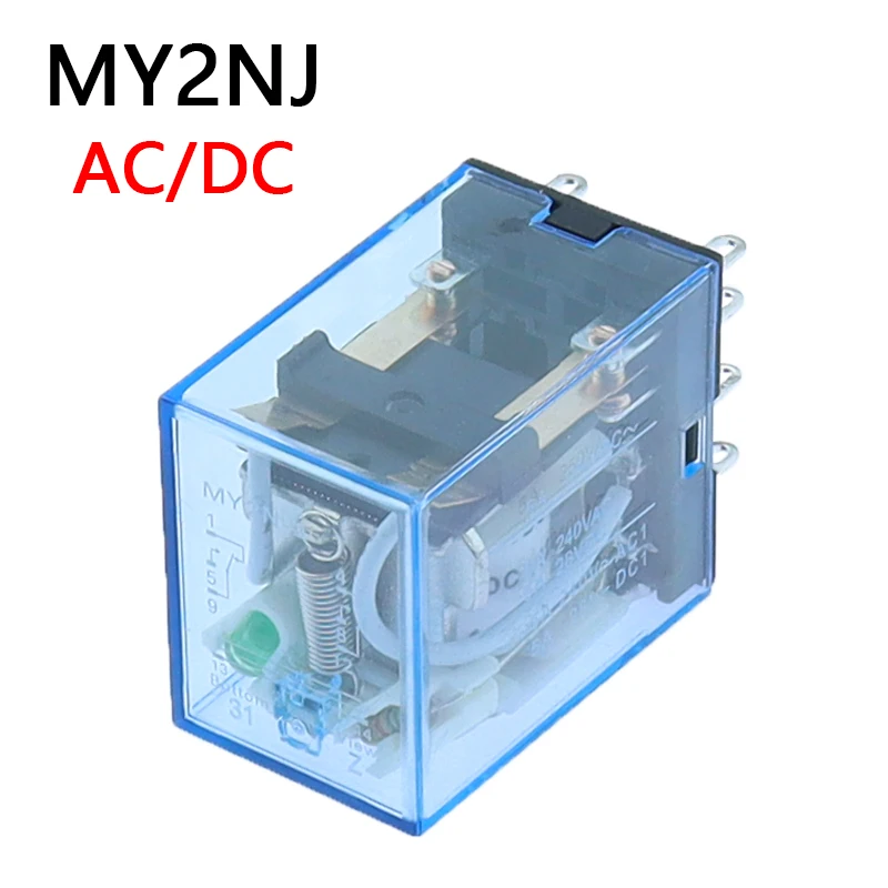 1pcs-MY2P-HH52P-MY2NJ-Relay-Coil-General-DPDT-Micro-Mini-Electromagnetic-Relay-Switch-with-LED ...